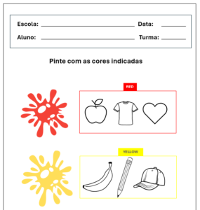 Atividades Com Cores em Inglês - Inglês Treinando